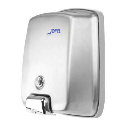 Dispensador De Jabón Futura Rellenable Satinado Acero Inoxidable
